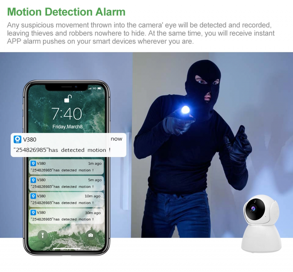 Q9 Безжична WIFI камера - Бесплатна достава за 1-2 дена, во македонија.